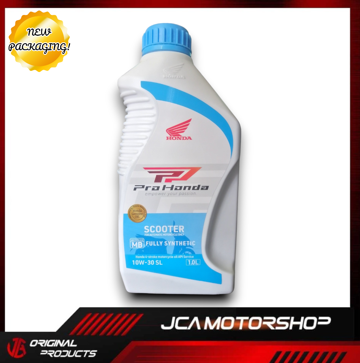 ORIGINAL PRO HONDA ENGINE OIL 4T SCOOTER FULLY SYNTHETIC 10W-30 1L ...