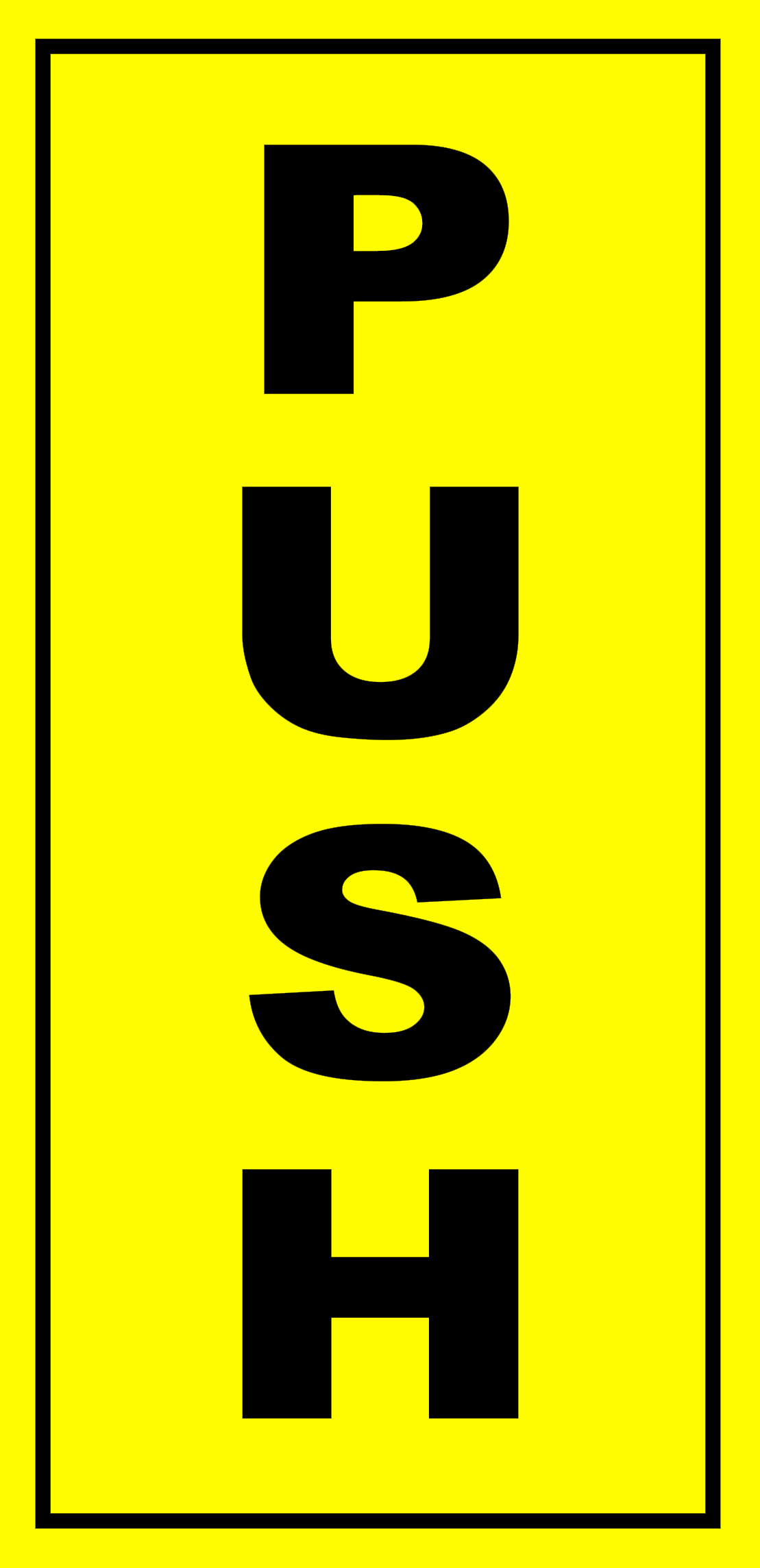 PUSH AND PULL DOOR SIGNAGE PVC TYPE WATERPROOF AND NON-FADING | Lazada PH