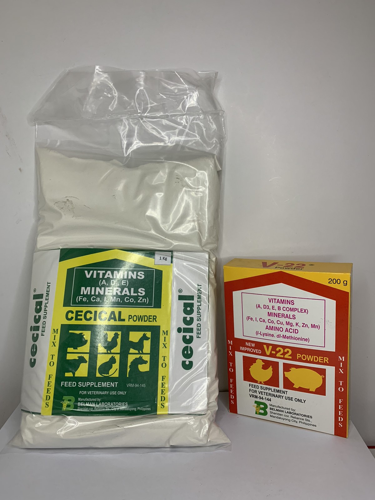 [CLR AGRIVET] 1kg CECICAL POWDER WITH FREE 200g V-22 POWDER / PREMIX ...