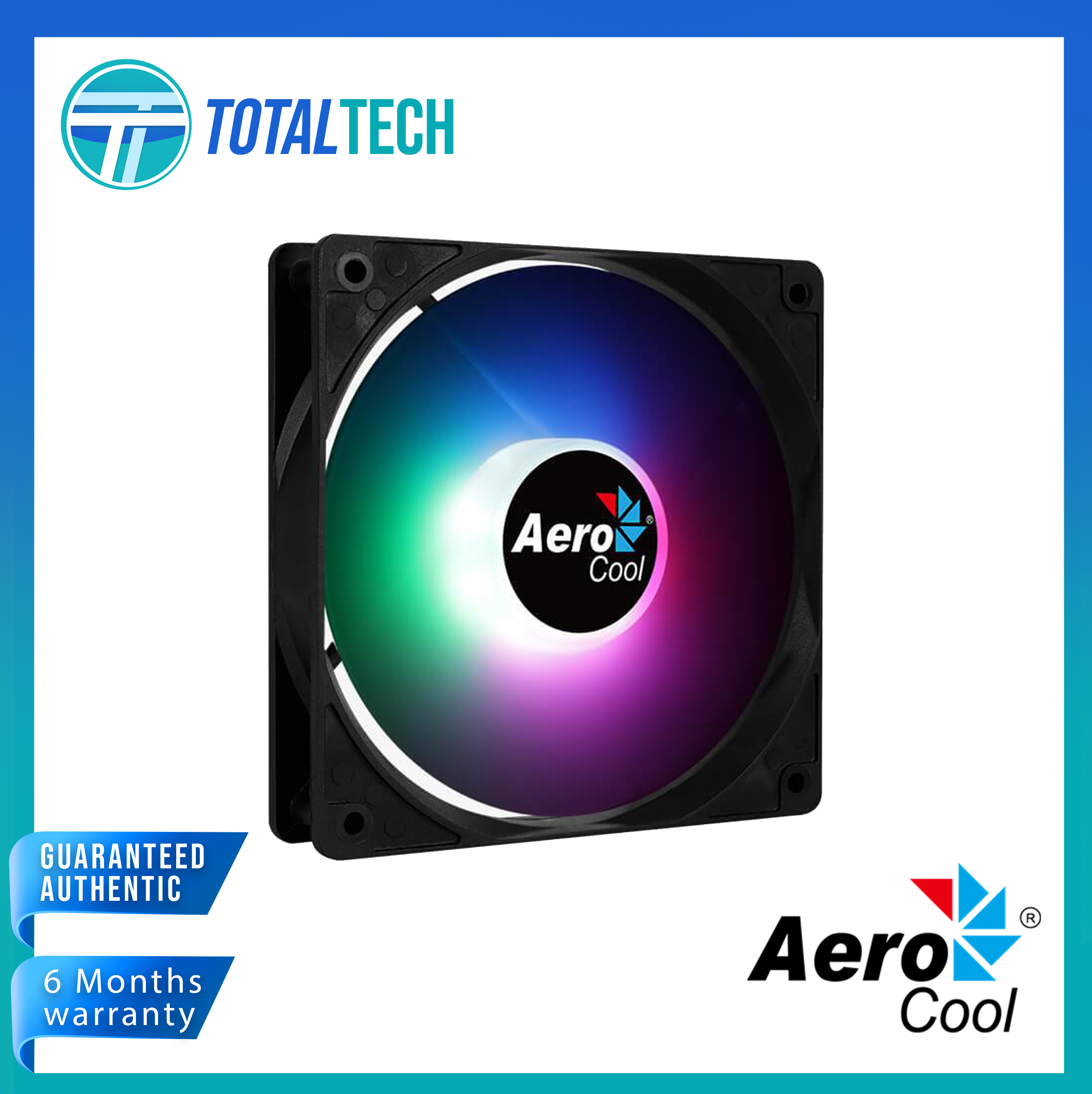 Aerocool Frost 12 12CM FRGB PC FAN 120mm fan with Molex + 3-Pin ...
