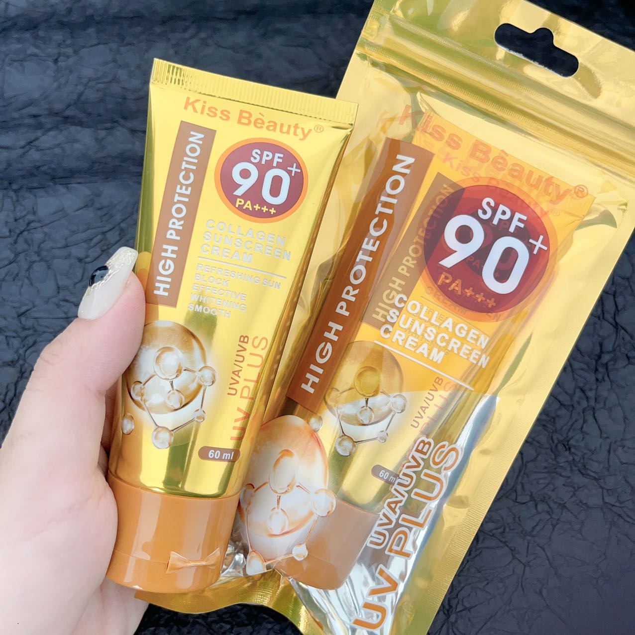 NEW Collage sunscreen cream UV plus high protection skintone cream SPF ...