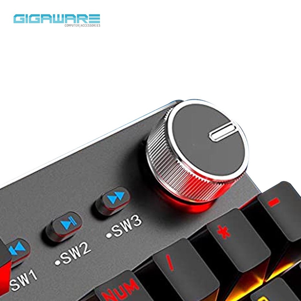 Gigaware G1000B Mechanical Keyboard 104 Key Dual Mode Knob Blue Switch | Lazada PH