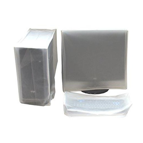 Optimax 15 inch Grey Plastic Fabric Dust Cover Protector for Computer ...