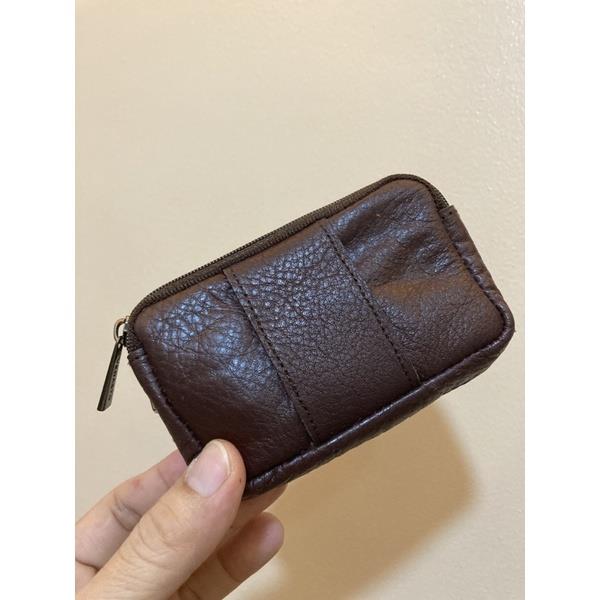 Vedasto Genuine Leather Double Zip Coin Purse for Belt knife pouch bag ...