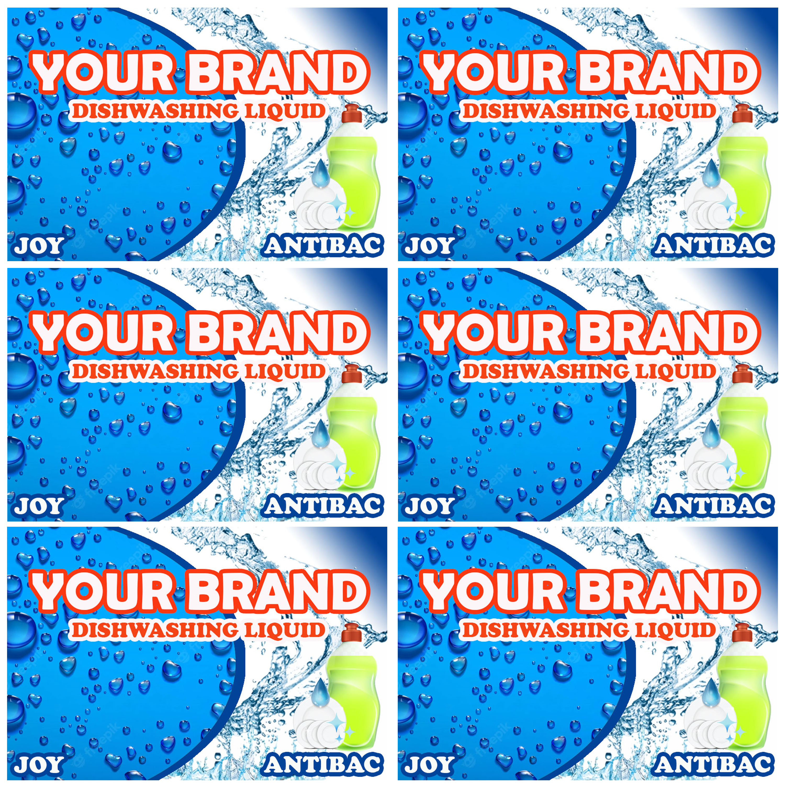 STICKER LABEL FOR DISHWASHING LIQUID (10pcs) | Lazada PH