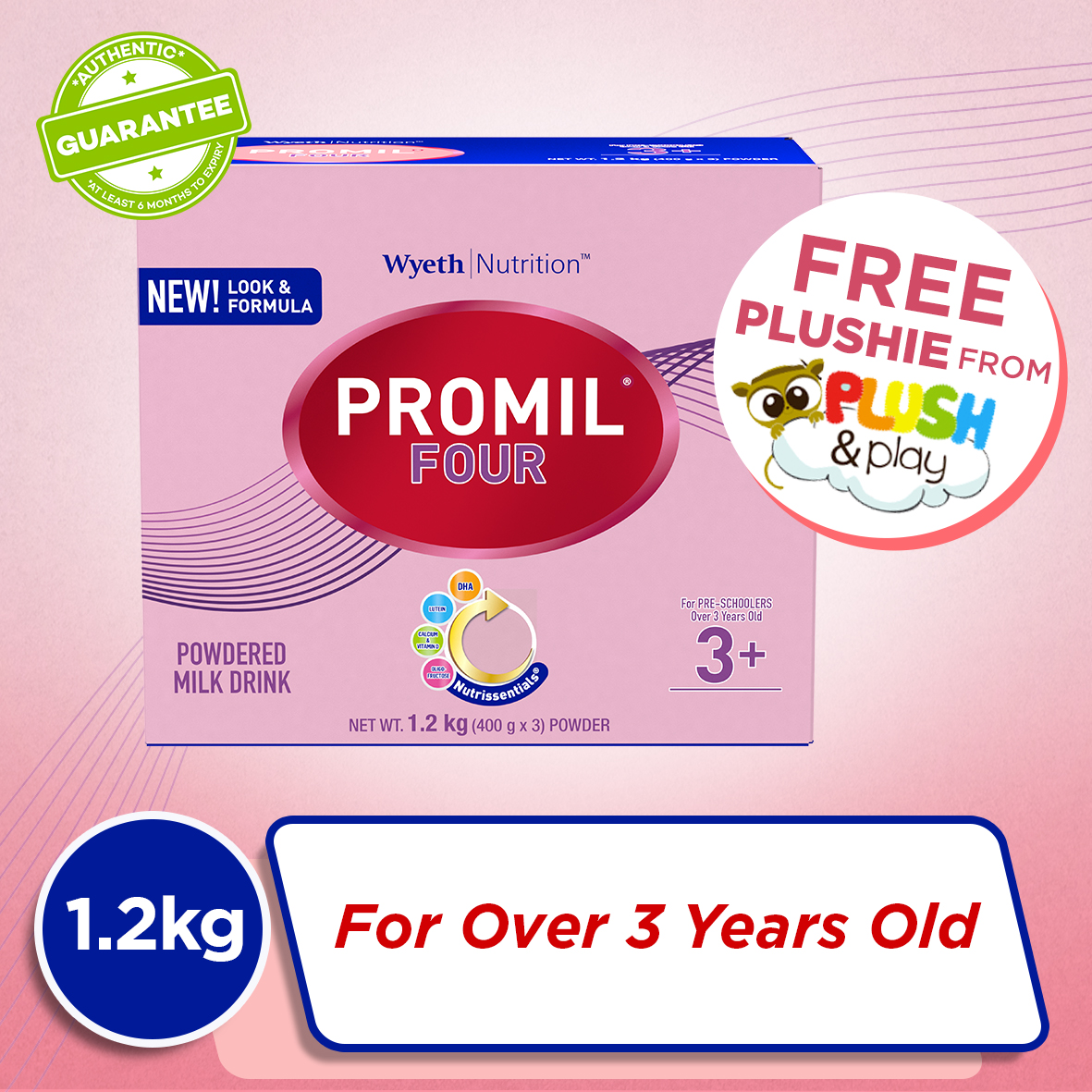 Wyeth® PROMIL® FOUR Powdered Milk Drink for Pre-Schoolers Over 3 Years ...