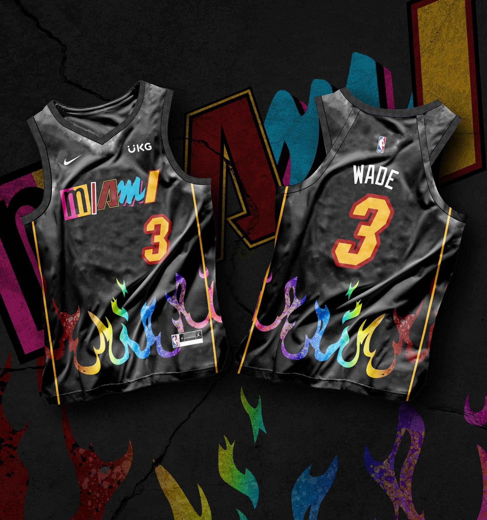 MIAMI 24 FREE CUSTOMIZE OF NAME AND NUMBER ONLY full sublimation high ...