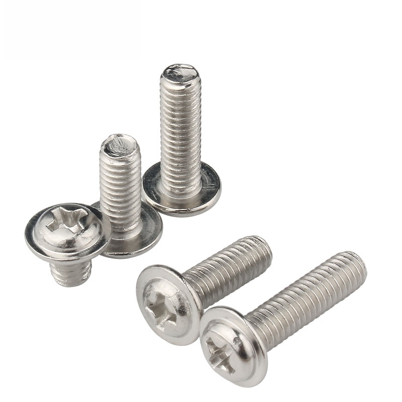 Marine Grade A4 316 Stainless Steel Phillips Recessed Round Head Screws Bolt With Washer M3 M4 ...