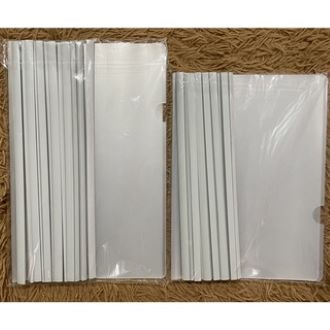 PLASTIC SLIDING FOLDER COLRED, short & long, sold per dozen (12 pcs ...