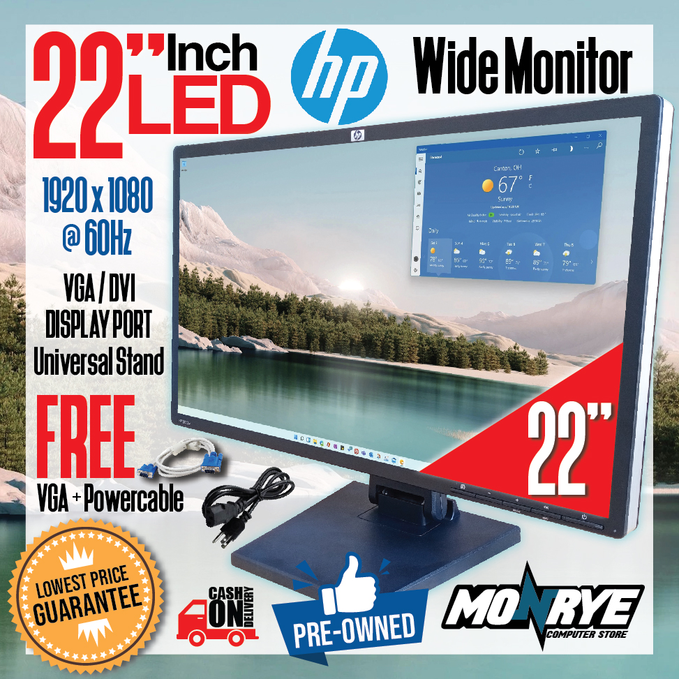 Monitor - Dell 19 Inches IPS/LED Monitor - DVI/VGA INPUT - FREE ...