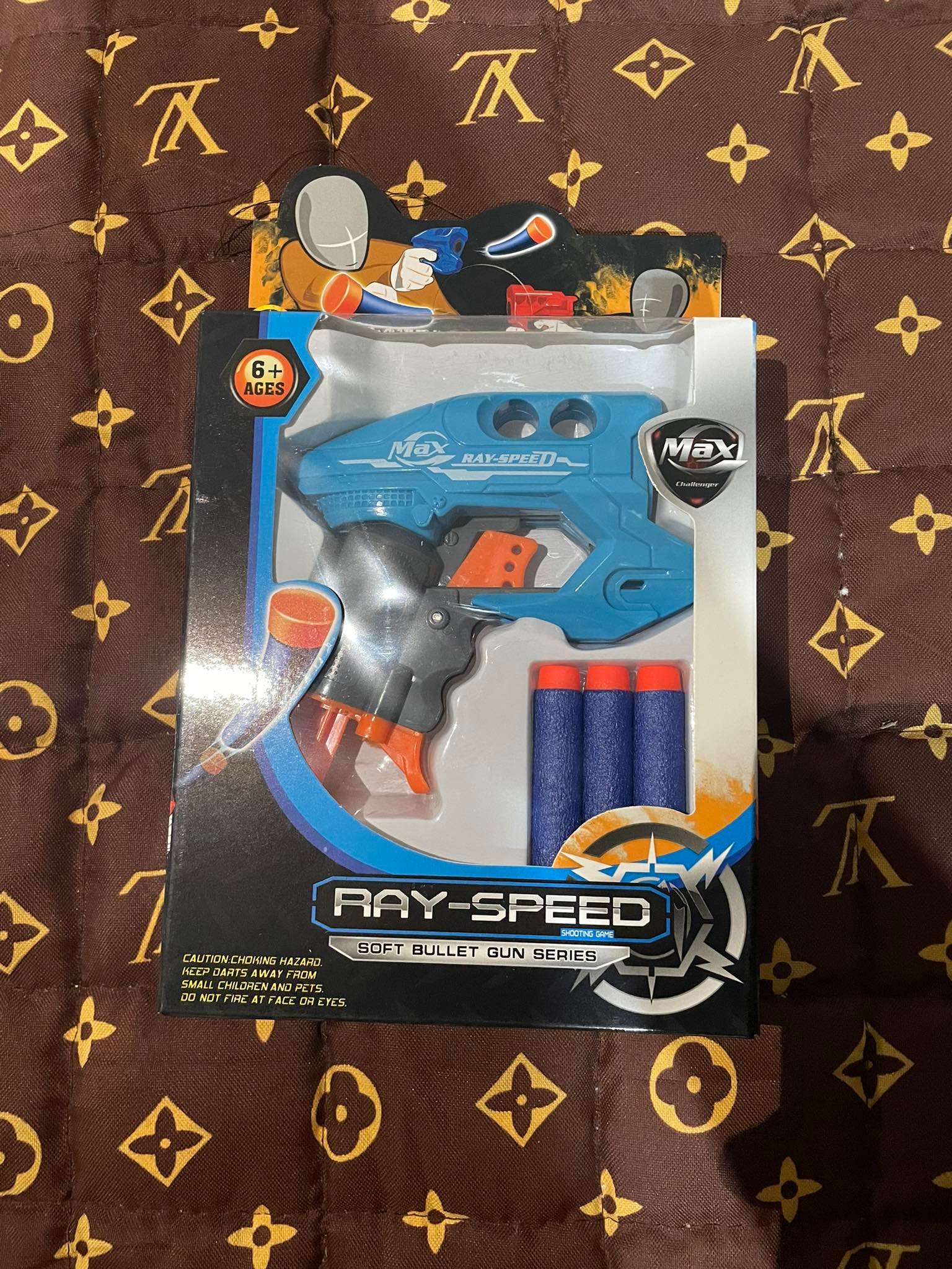 Max Ray Speed Soft Bullet Nerf Gun with 3 nerf bullets (Blue , Red ...