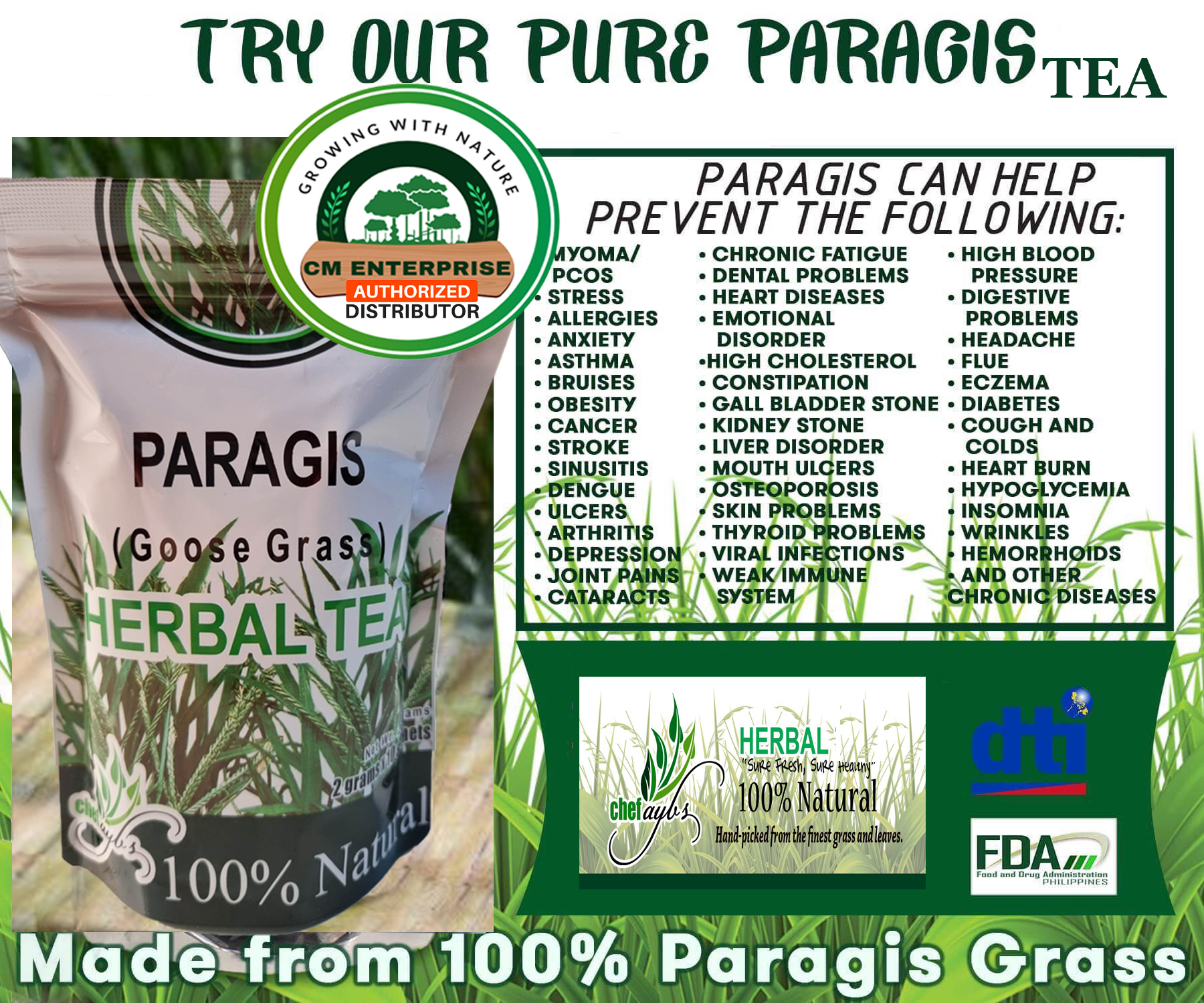 Paragis Tea 10 Tea Bags by Chef Aybs | Lazada PH