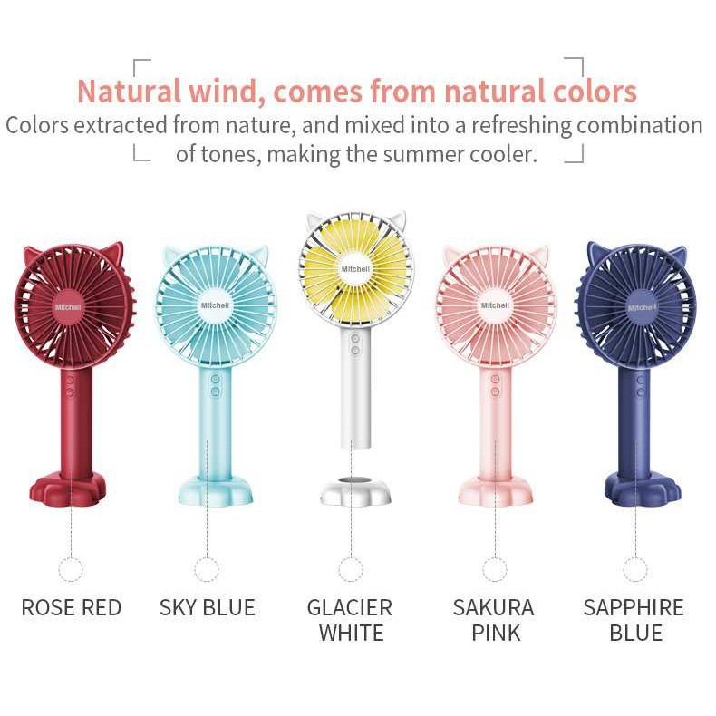 N10 New Trend Portable Rechargeable Mini Hand Held Fan Stand Holder ...