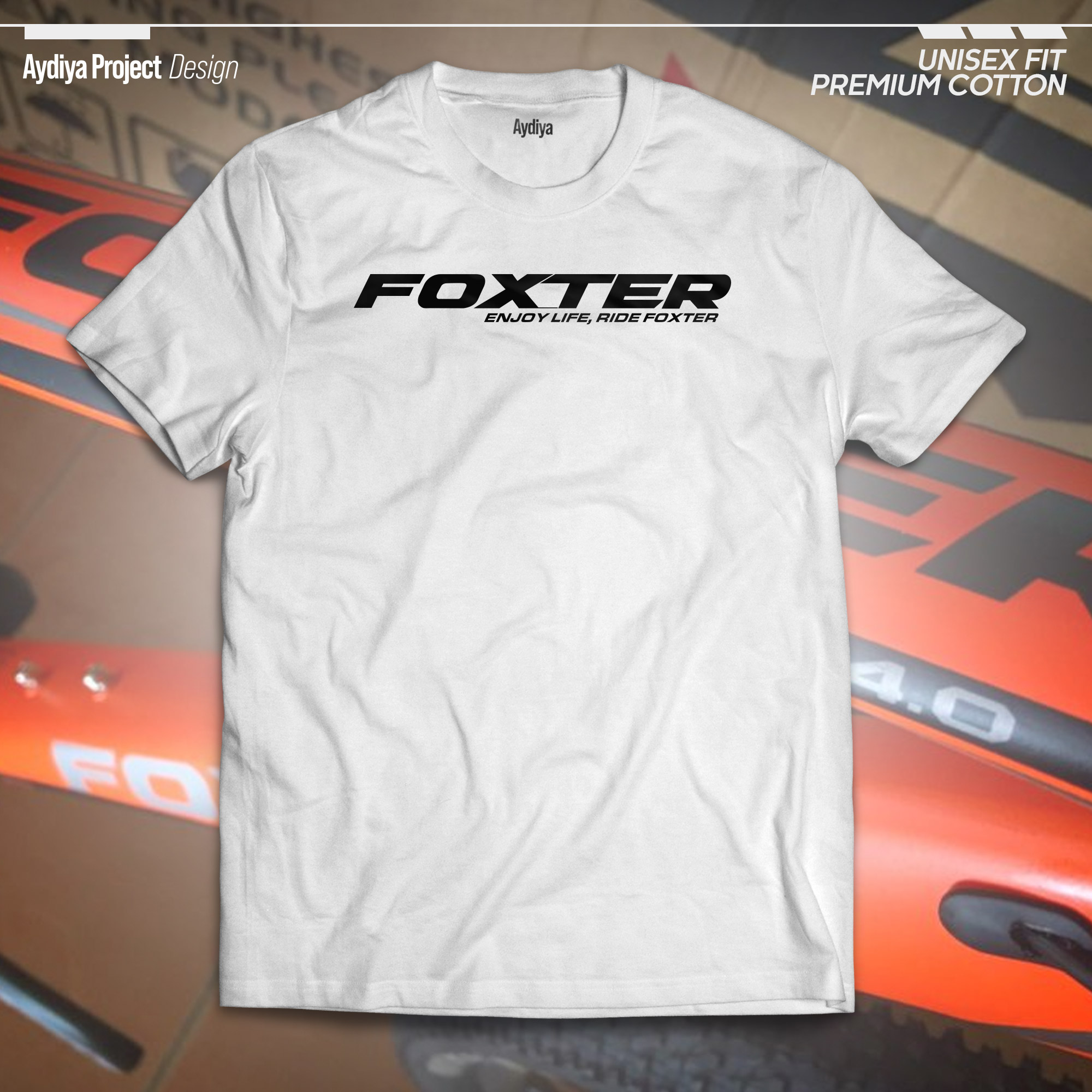 Foxter Enjoy Life, Ride Foxter Shirt Bike - BE - Aydiya Clothing ...