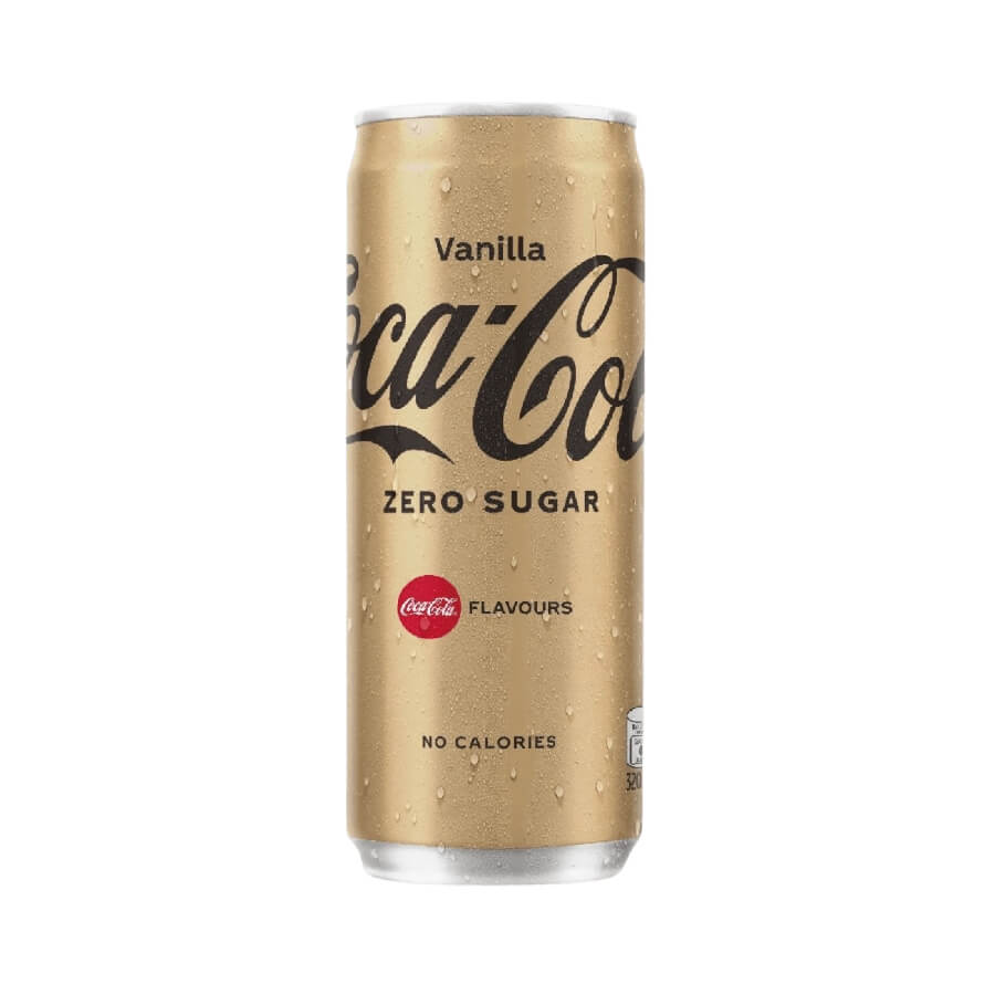 GOLD Vanilla Coke Zero in Can (320mL) | Lazada PH