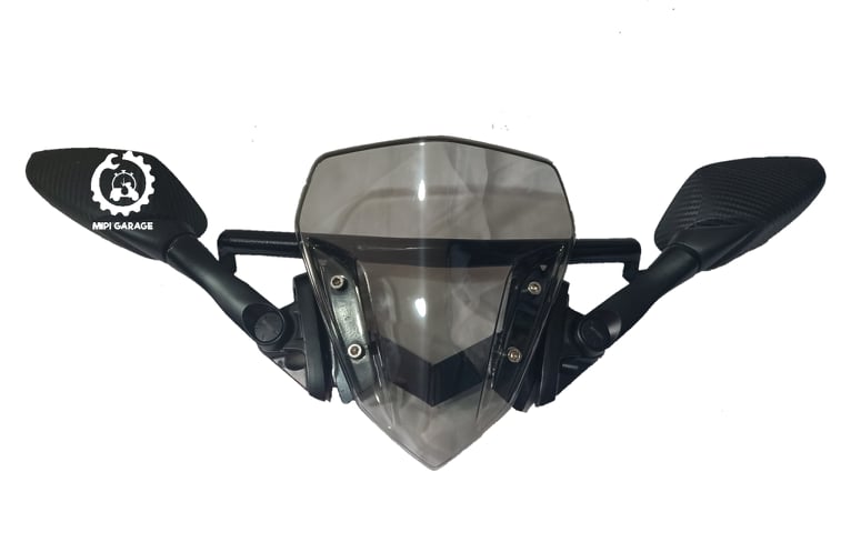 HONDA CLICK V3 - Side Mirror + Heavy Duty Bracket + Visor (3in1 ...