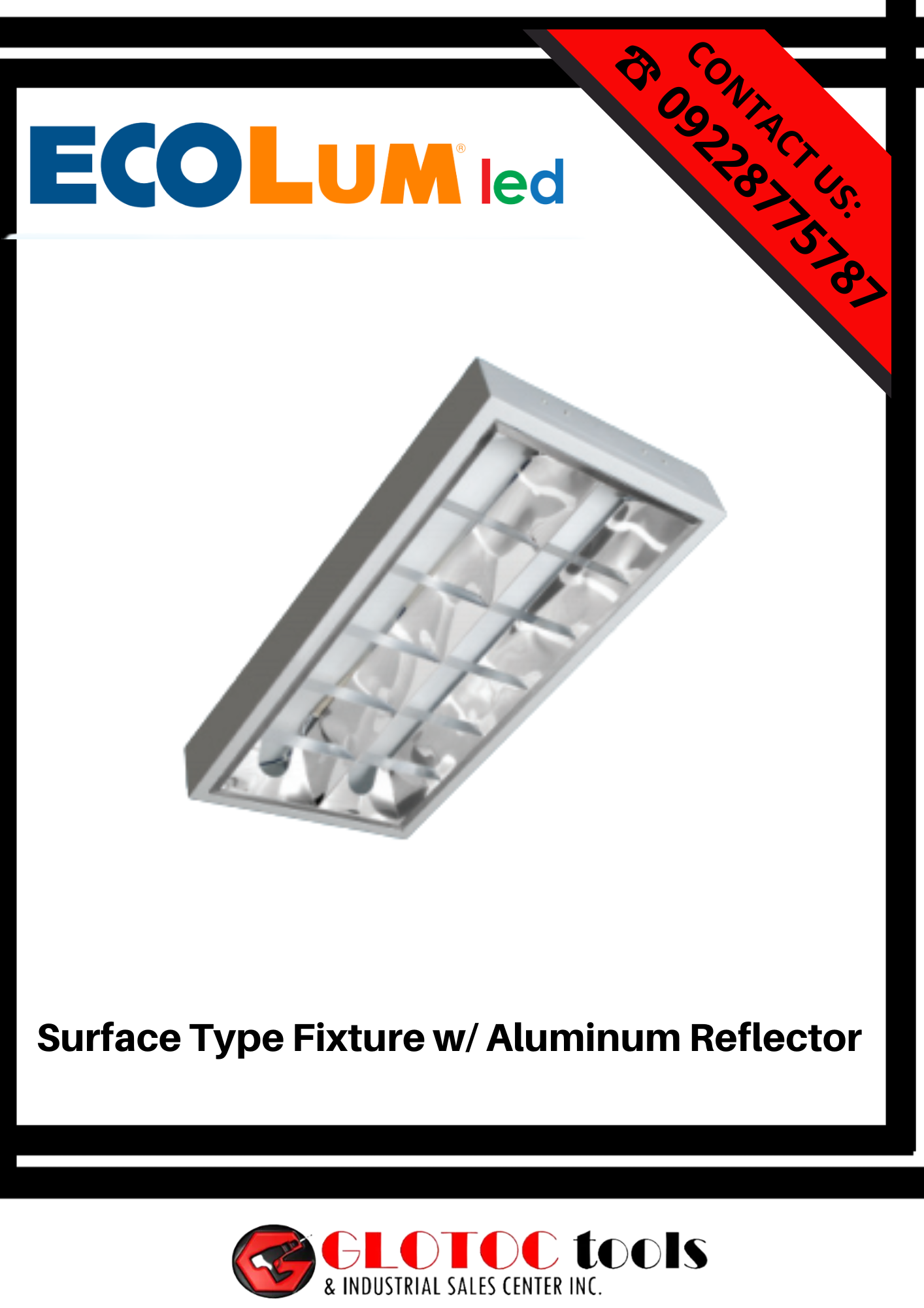 ECOLUM Surface Type Fixture w/ Aluminum Reflector | Lazada PH