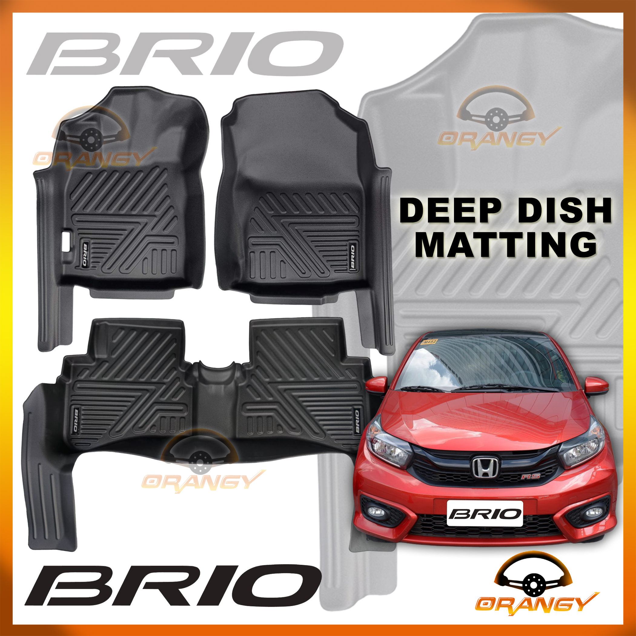 Honda Brio 2019 to 2023 OEM TPE 5D Deep Dish Matting High Quality ...