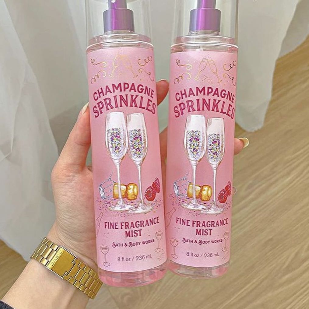 CHAMPAGNE SPRINKLES -BATH AND BODY WORKS Perfume Fragrance Mist ...