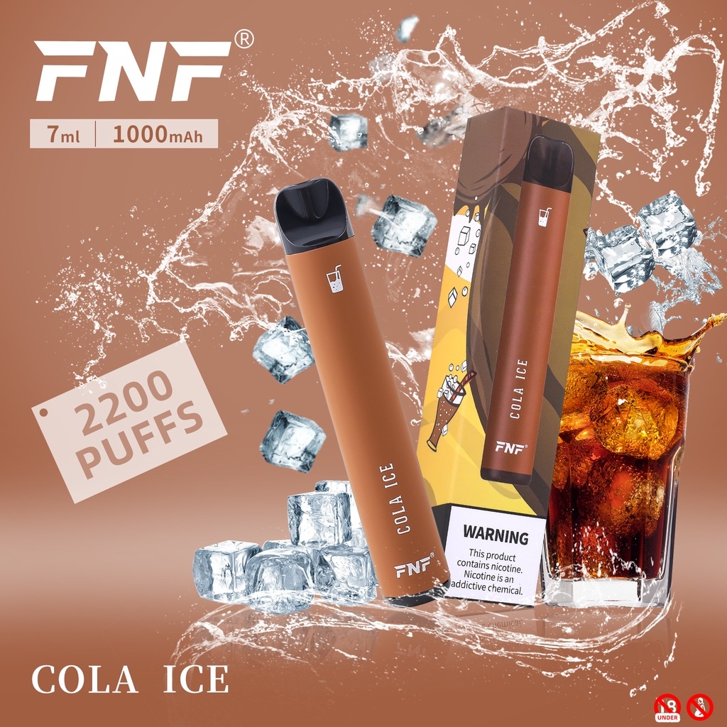 FNF Puff Bar PLUS Disposable Pods 2200 PUFFS 4 SALT packaging bag 8 ...