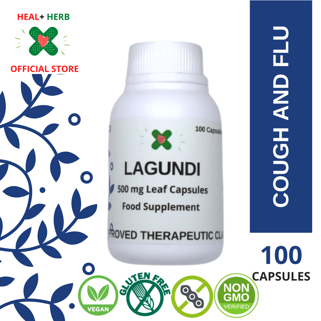 LAGUNDI CAPSULE 500MG, 100 CAPSULES For Cough, Asthma, Cold and Flu ...
