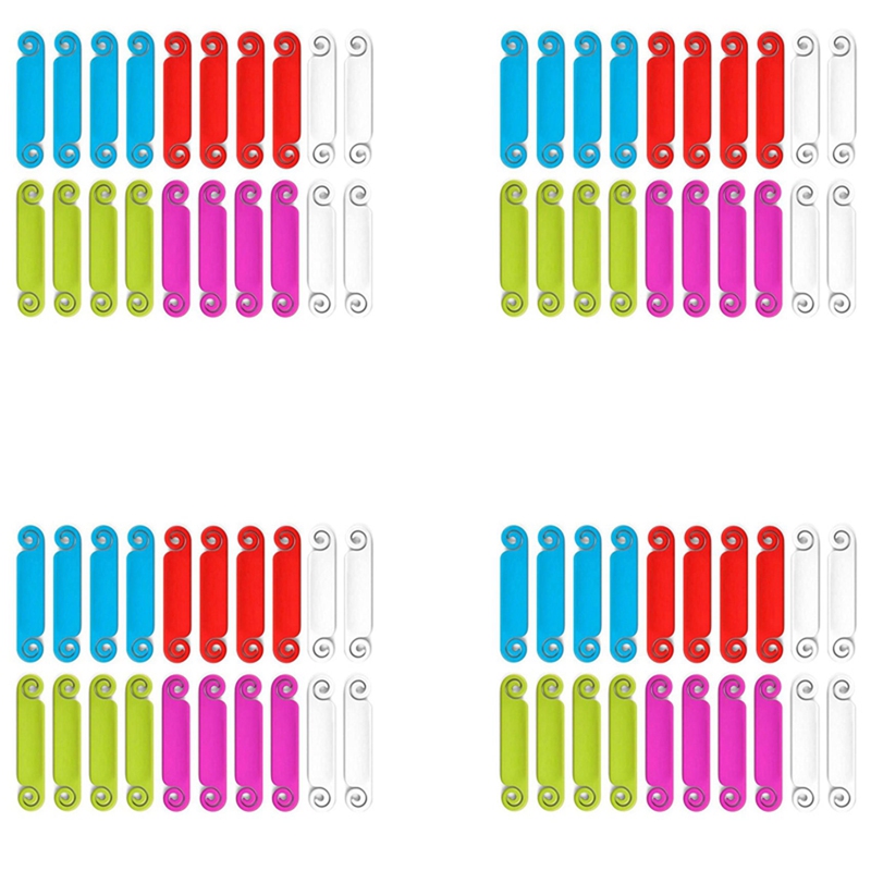 80 Pcs Cable Tags Cable Management Tags Multicolor Cable Labels Cord ...