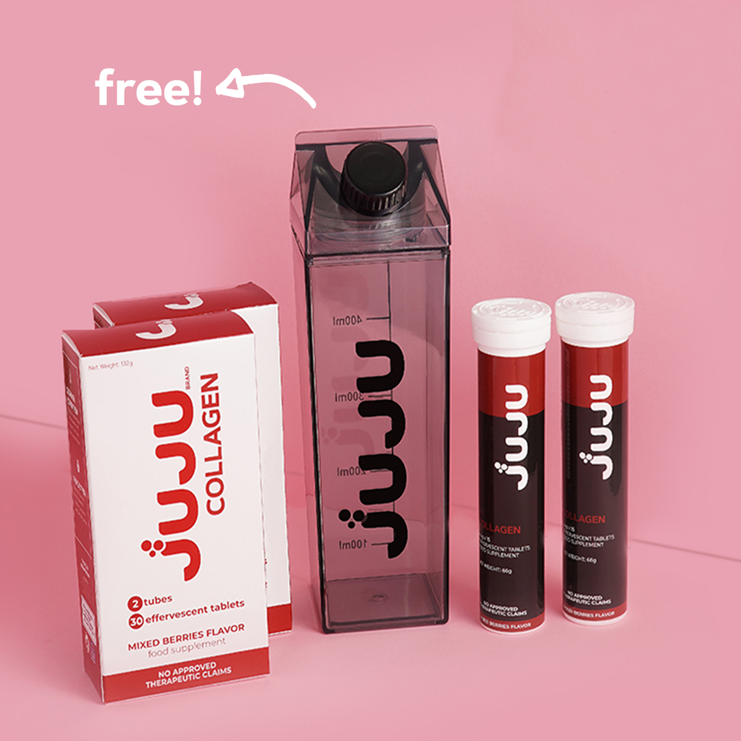 JUJU Collagen plus Vitamin C : Effervescent 60 Tablets Collagen drink ...