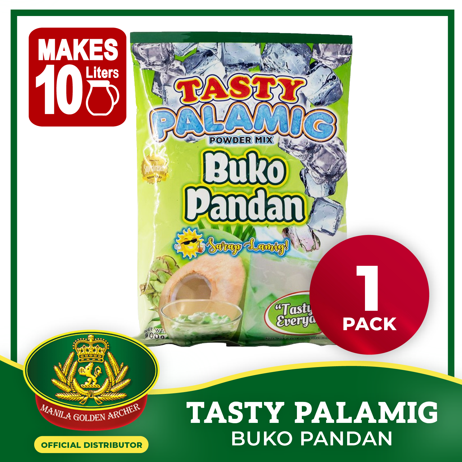 Tasty Palamig Powder Mix (Buko Pandan) 500g x 1-pack | Lazada PH