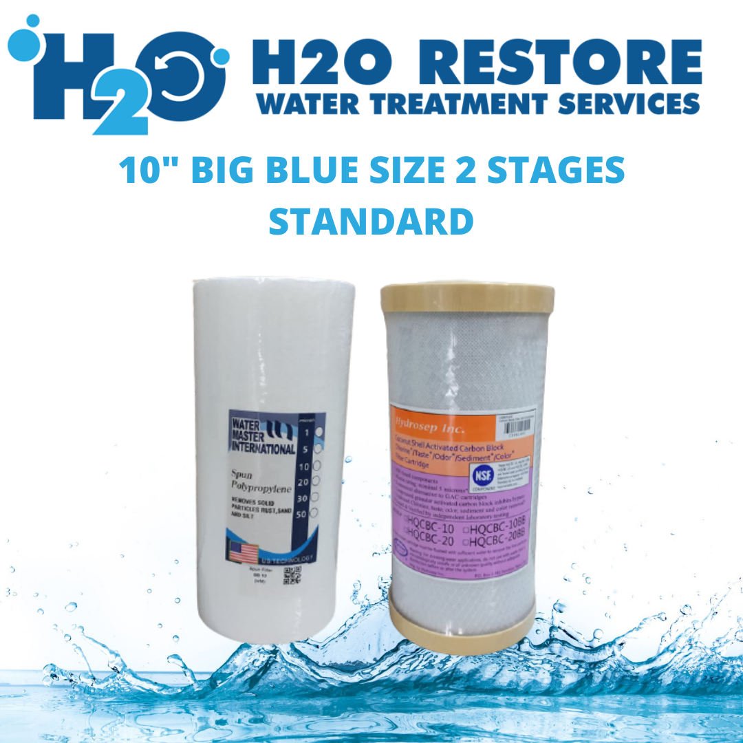 Water Filter Purifier Replacement for Big Blue 10" x 4.5" 2 Stages ...