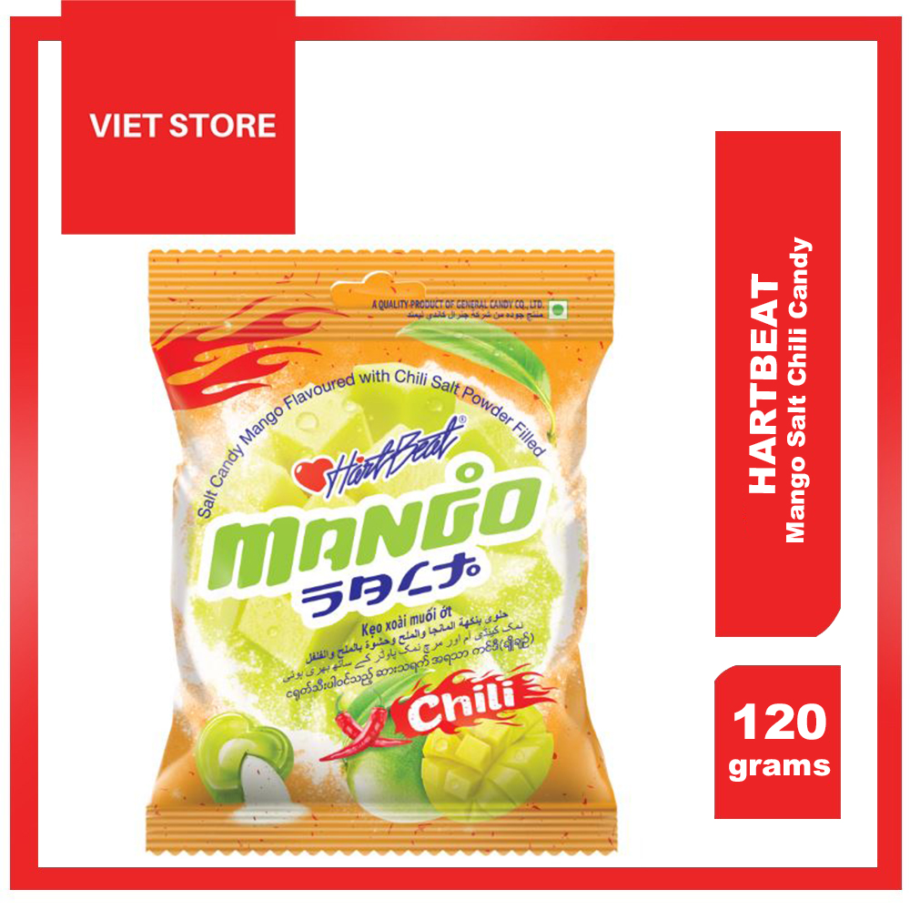Viet Store Hartbeat Mango Salt Chili Candy Made in Thailand 120grams ...