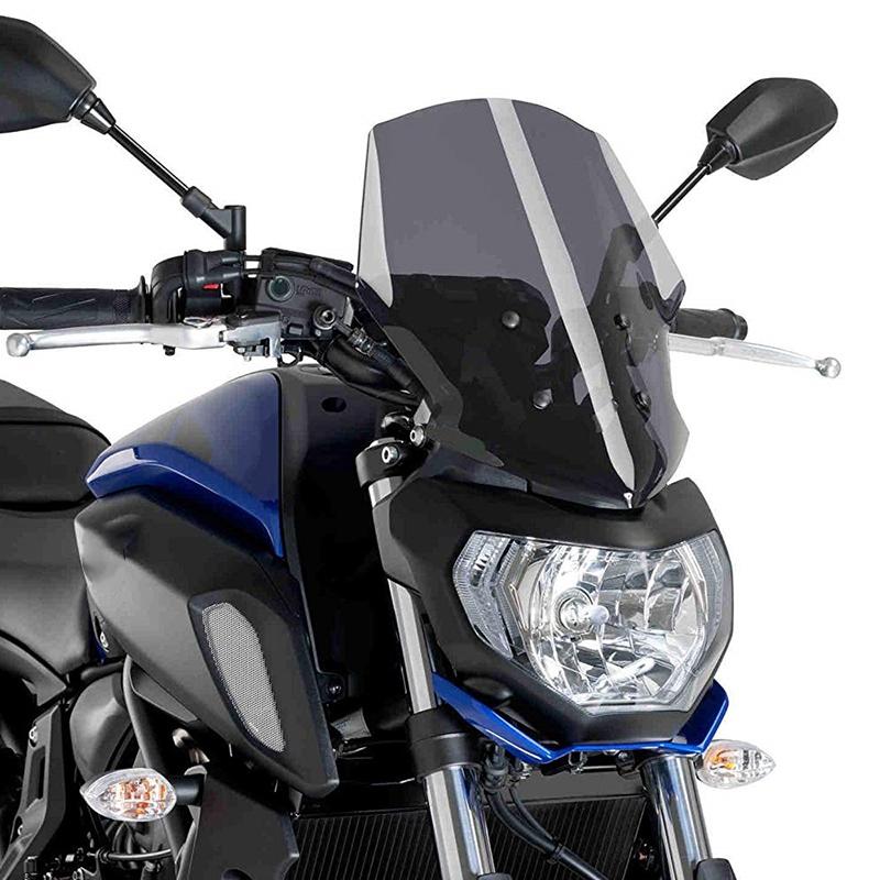 Motorcycle Windshield Windscreen with Mounting Bracket for Yamaha MT 03 ...