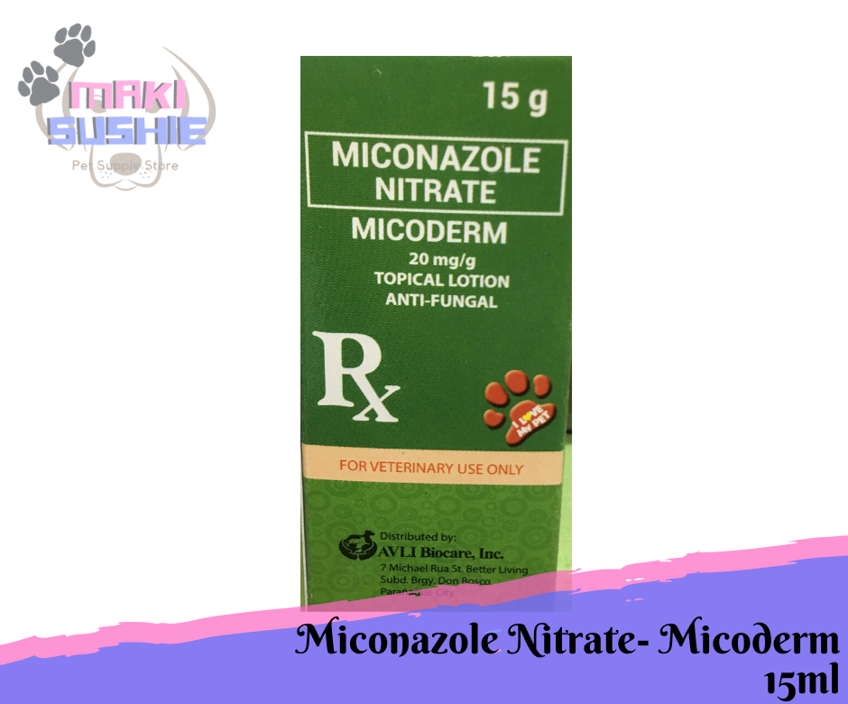 Miconazole Nitrate 15g Micoderm Topical Lotion - Anti fungal for Dogs ...
