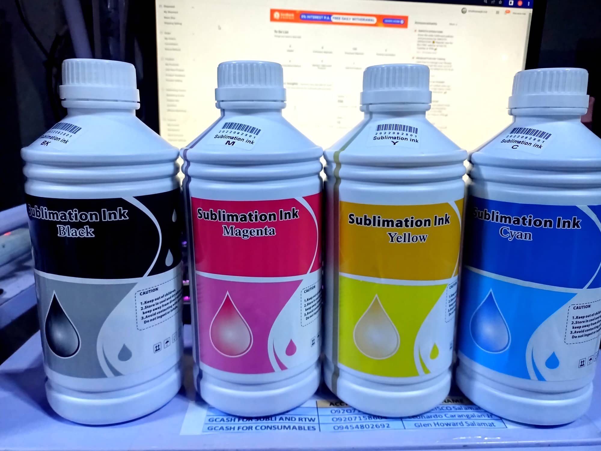 NEW CMYK SUBLIMATION INK-for large format-HIGH QUALITY-LOWEST PRICE ...