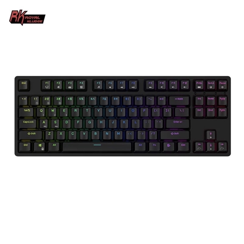 Kludge RK87 RGB BT/2.4GHz/Wired Tri-Mode Hotswappable Mechanical ...