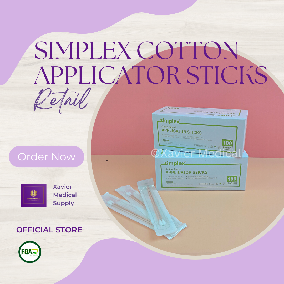 SIMPLEX Sterile Cotton Applicator Stick Retail (Sold per Box) | Lazada PH