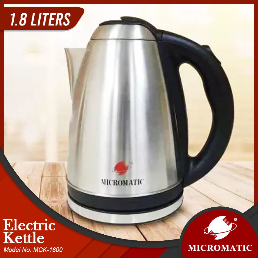 Micromatic MCK-1800 Electric Kettle 1.8L (Black) | Lazada PH