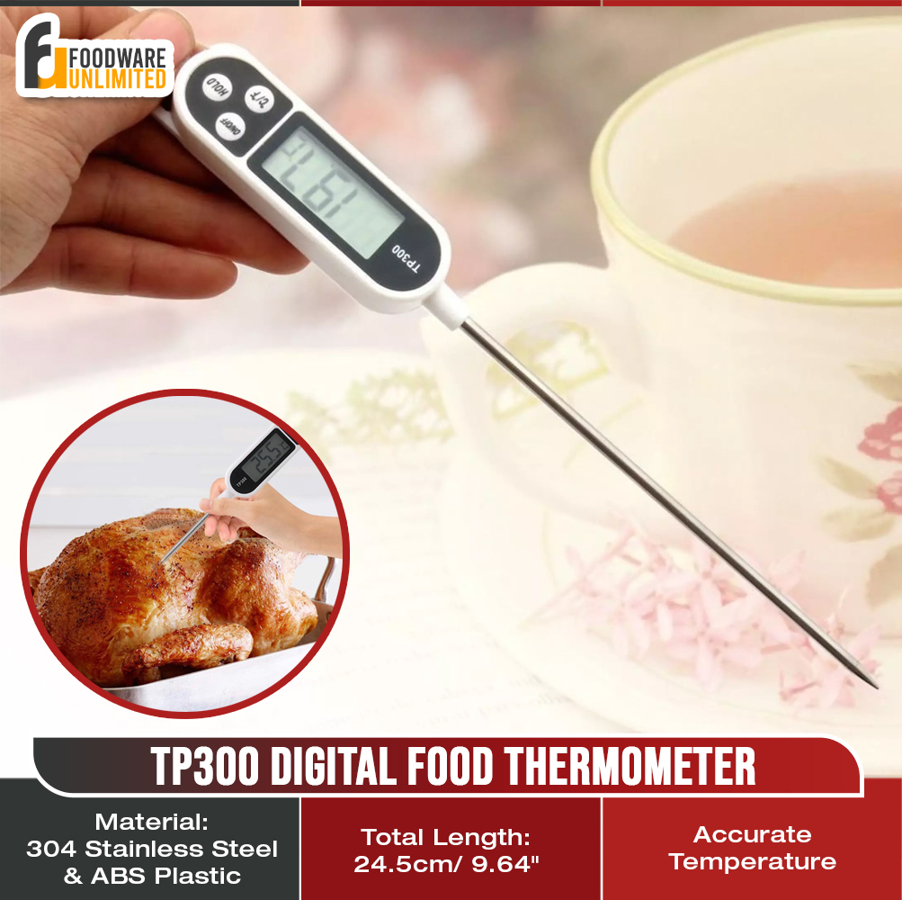 TP300 Food Liquid Digital Thermometer Meat Cooking BBQ Milk Probe For ...