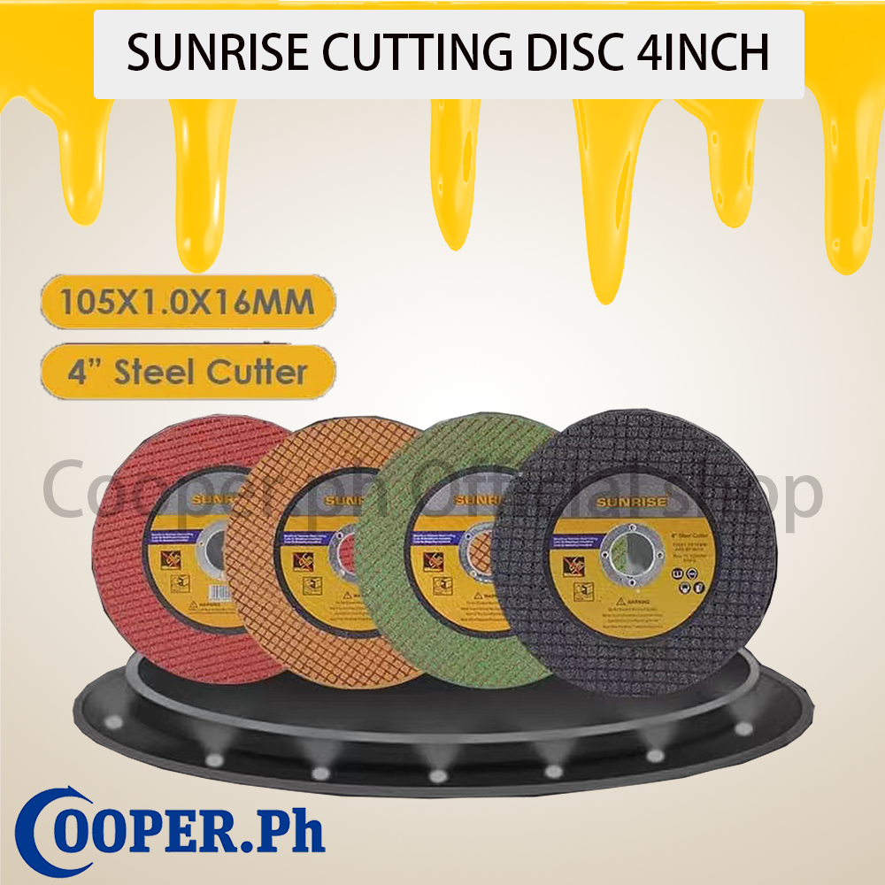 Original Sunrise Cutting disc Per Box 25 pcs steel cutting 4" 105 x 1.0 x 16mm green black red ...