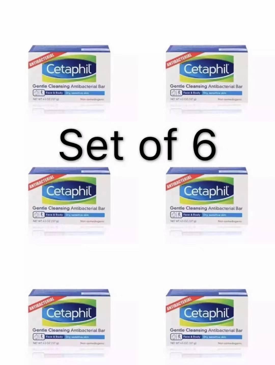 6 Boxes Cetaphil Gentle Cleansing Antibacterial Bar | Lazada PH