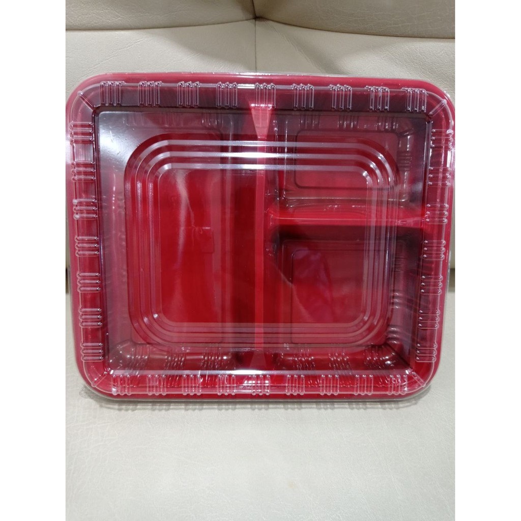 【COD】Disposable Bento Boxes 1 2 3 4 5 Compartments with Lid Packing ...