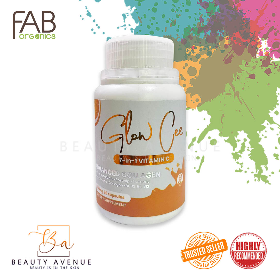 Glow Cee 7-in-1 -30 Capsules Vitamin C with Collagen and Zinc Non ...