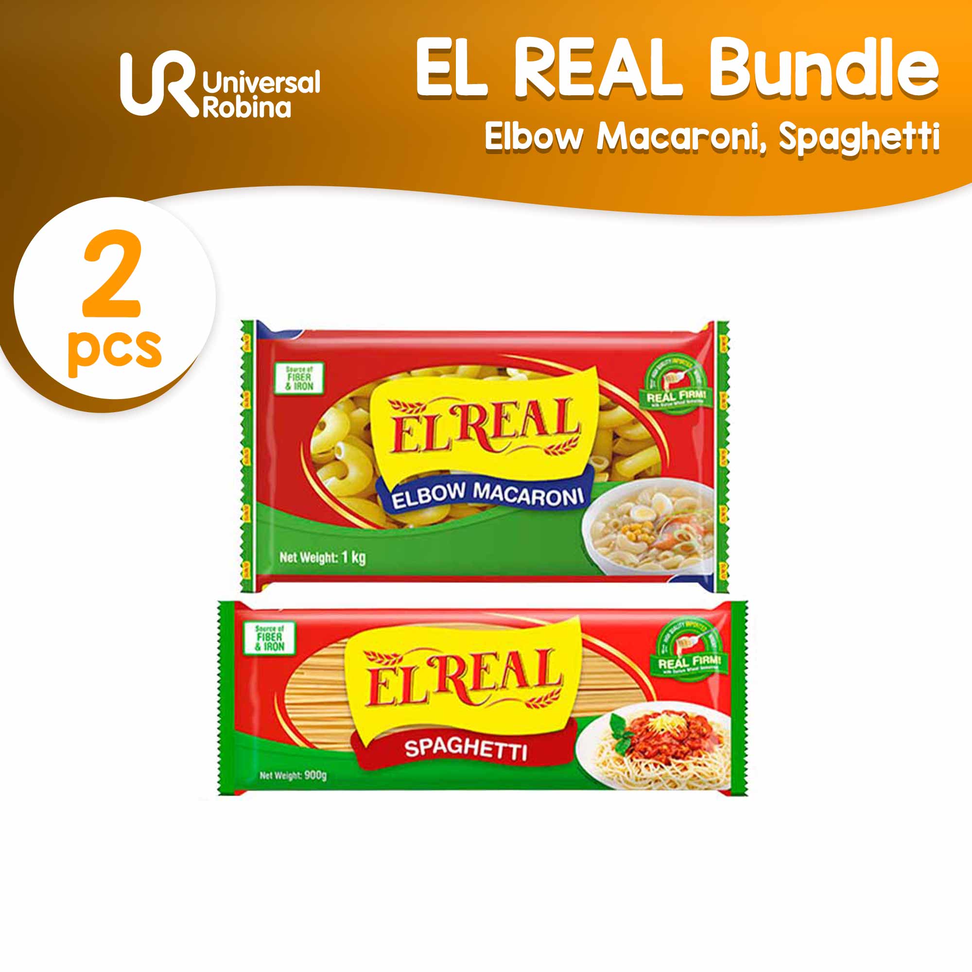 Buy El Real Spaghetti 900g + El Real Elbow Macaroni 1kg | Lazada PH