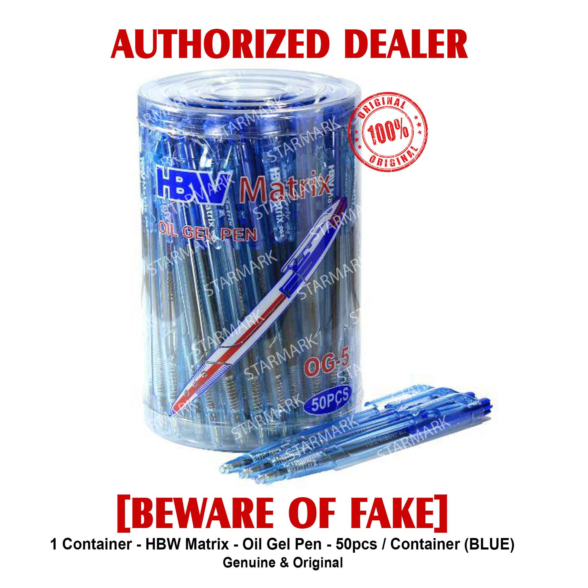 HBW Ballpen Matrix Ballpens Ball Pen Ball Pens 50 pcs per Tube ...