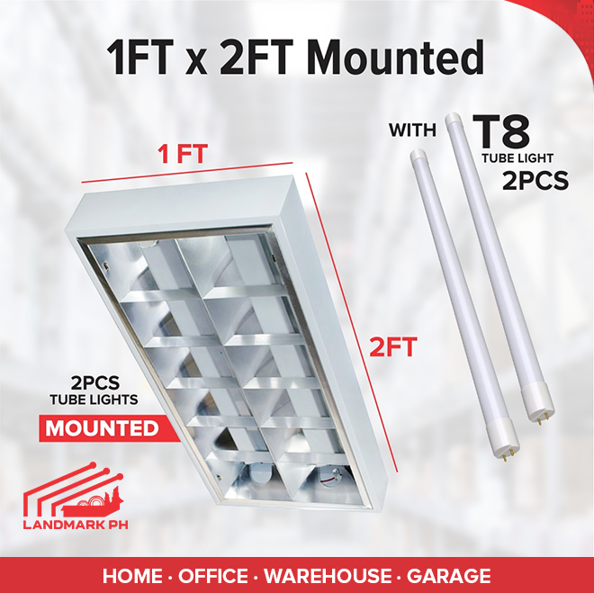 LANDMARK T8 Louver Housing with or without LED Tube Light High Quality ...