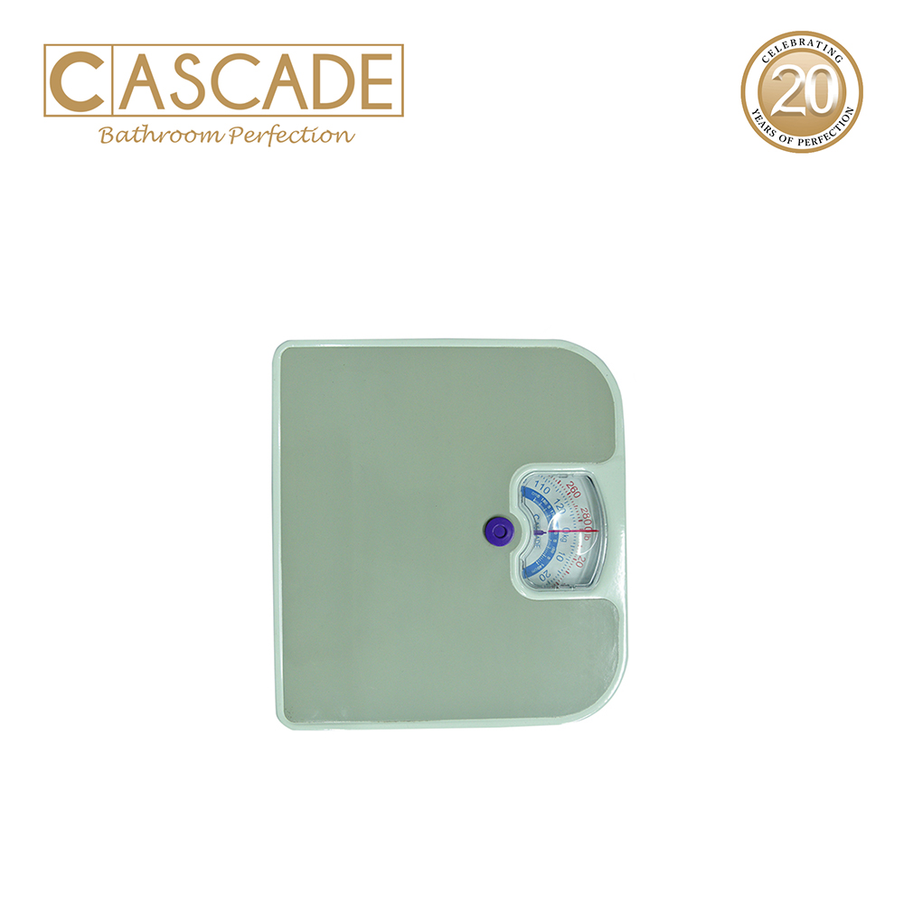 Cascade Bathroom Scale with BMI Indicator in Gray L 27 cm x W 24.5 cm x ...