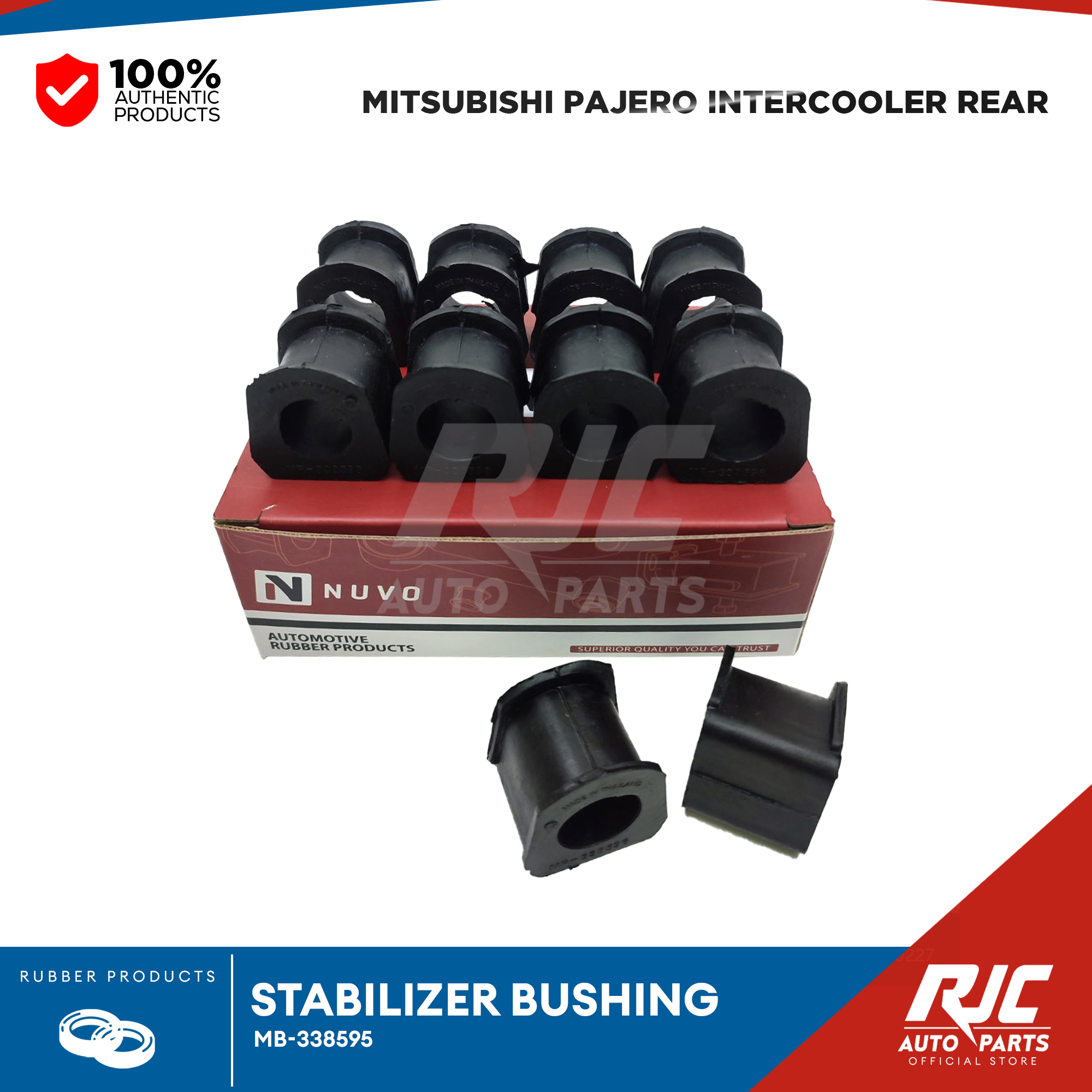 NUVO STABILIZER BUSHING MITSUBISHI PAJERO INTERCOOLER REAR MB-338595 ...