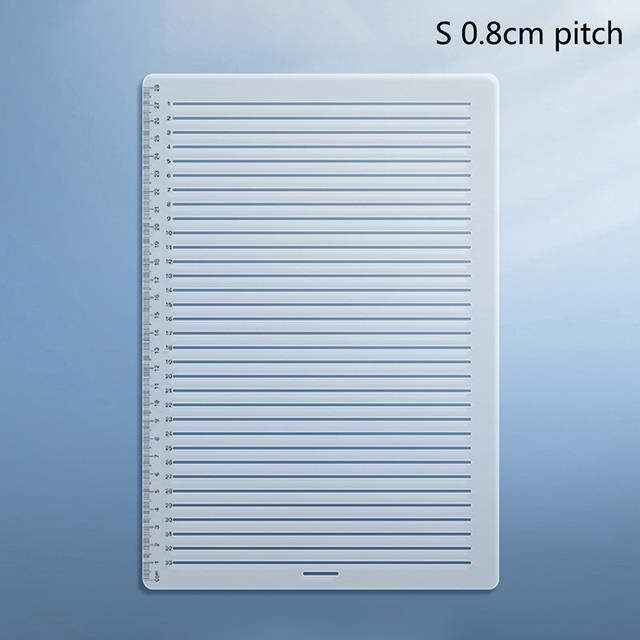 Calligraphy Stencil And Ruler Template Writing Straight Line Clear ...