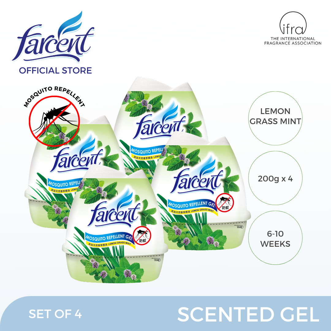 Farcent Scented Gel + Mosquito Repellent Set of 4 (200g each) | Lazada PH