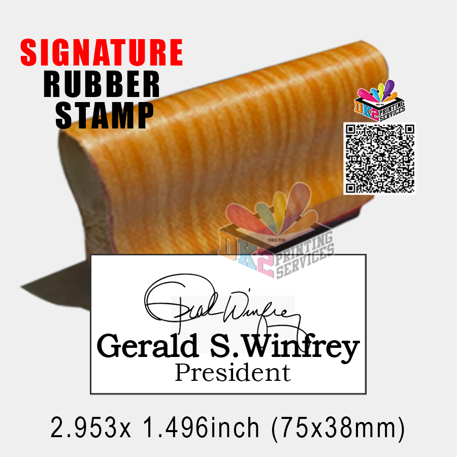 SIGNATURE RUBBER STAMP with or without name & position | Lazada PH