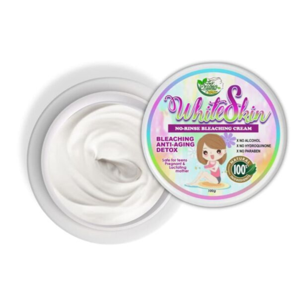 White Skin – Organic No Rinse Bleaching Cream, body cream safe for ...